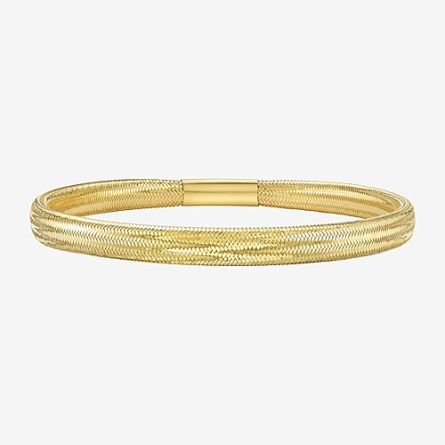 Click here for Unisex Adult 14K Gold Bangle Bracelet  One Size  Y... prices
