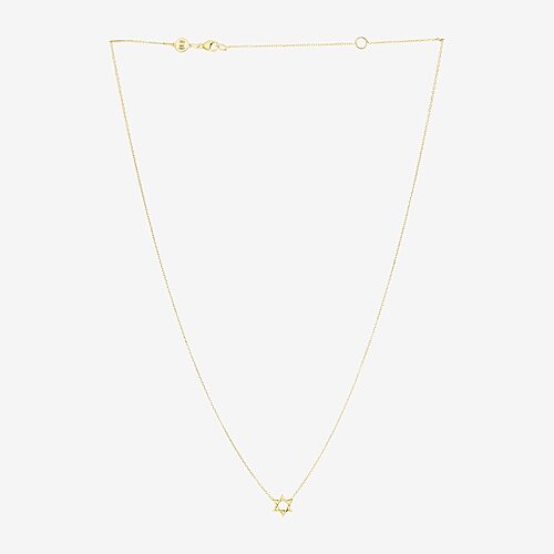Click here for Star Of David Womens 14K Gold Star 18 Inch Pendant... prices