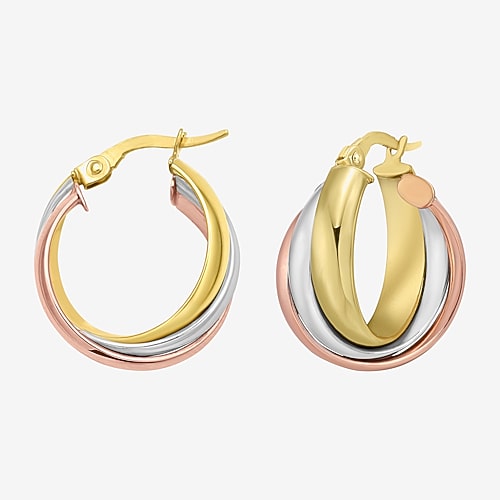 Click here for Womens 14K Gold 20mm Hoop Earrings  One Size  Mult... prices