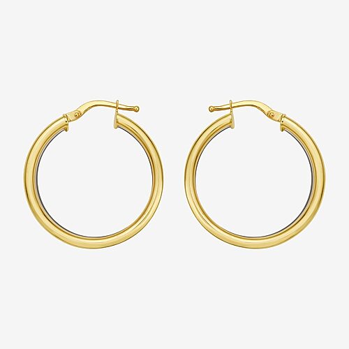 Click here for Womens 14K Gold 27mm Hoop Earrings  One Size  Mult... prices