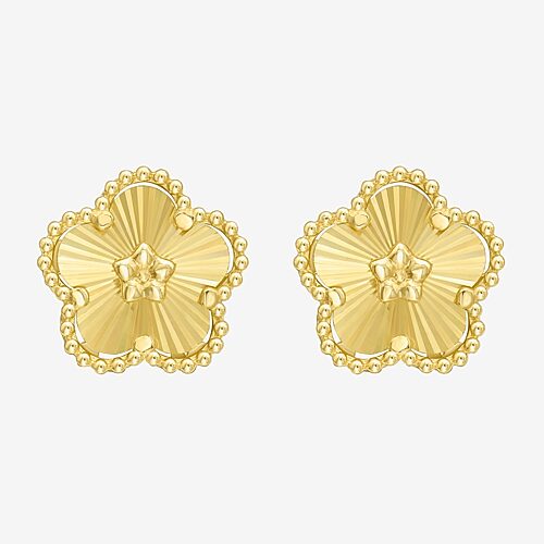 Click here for 14K Gold 10.6mm Flower Stud Earrings  One Size  Ye... prices