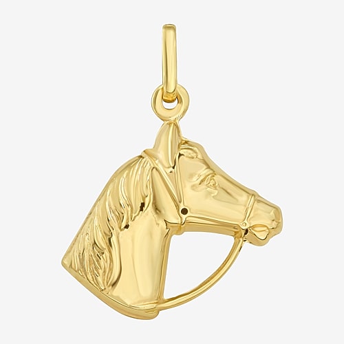 Click here for Horse Unisex Adult 14K Gold Pendant  One Size  Yel... prices