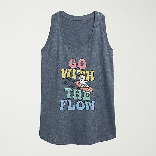 Click here for Womens Crew Neck Sleeveless Peanuts Snoopy Tank To... prices