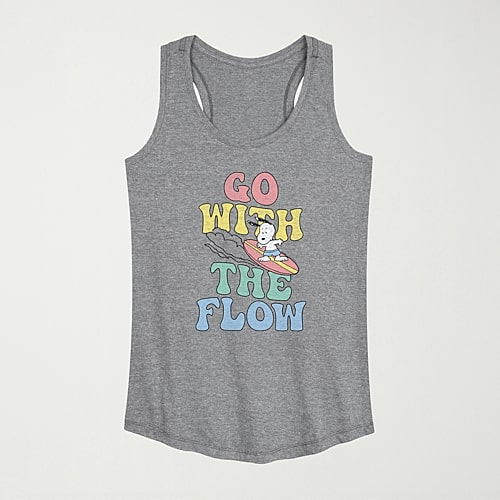 Click here for Womens Crew Neck Sleeveless Peanuts Snoopy Tank To... prices
