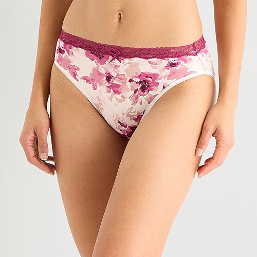 Click here for Ambrielle Cotton High Cut Panty  Xx-large  Red prices