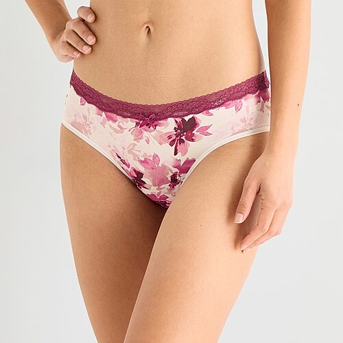 Click here for Ambrielle Cotton Hipster Panty  Medium  Red prices