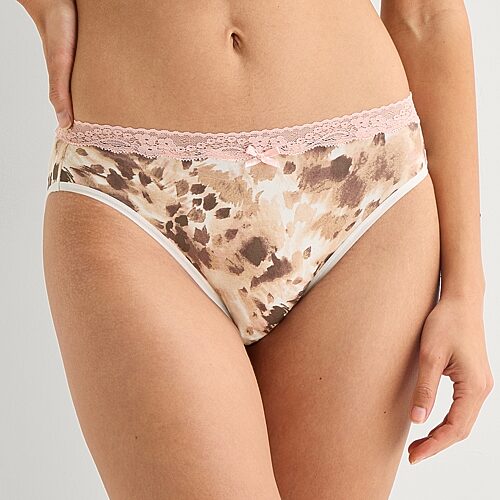 Click here for Ambrielle Cotton High Cut Panty  X-large  Beige prices