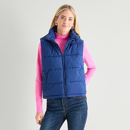 Click here for St. Johns Bay Womens Puffer Vest  X-large  Blue prices