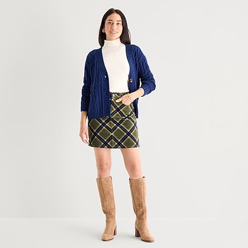 Click here for St. Johns Bay Womens High Rise Mini Pencil Skirt... prices