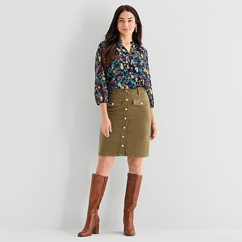 Click here for St. Johns Bay Womens Mid Rise Pencil Skirt  8 Peti... prices
