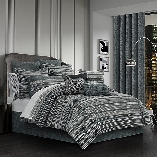 Click here for J Queen New York Parallel Chenille Stripe 4-Pc. Co... prices