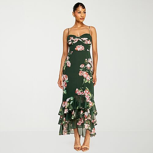 Click here for Premier Amour Womens High-Low Sweetheart Neck Slee... prices