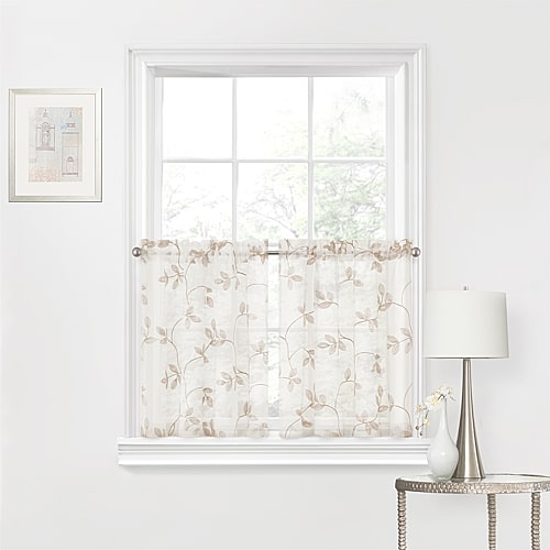 Click here for Regal Home Meadow Embroidered 2-pc. Rod Pocket Win... prices