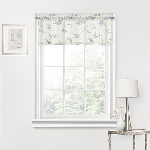 Click here for Regal Home Meadow Embroidered Rod Pocket Tailored... prices