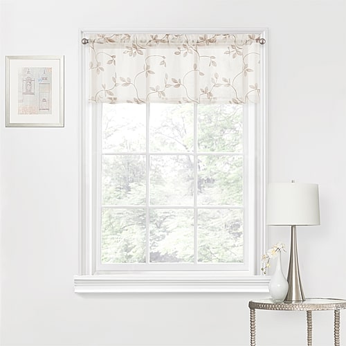 Click here for Regal Home Meadow Embroidered Rod Pocket Tailored... prices