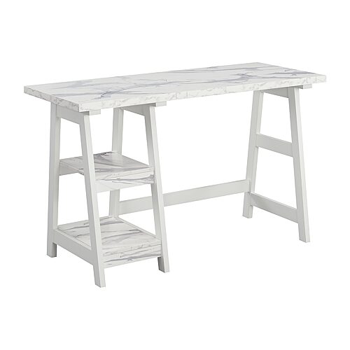 Click here for Booker Trestle Desk  One Size  White prices