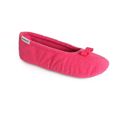 Click here for Isotoner Gemma Womens Ballerina Slippers  Large  P... prices