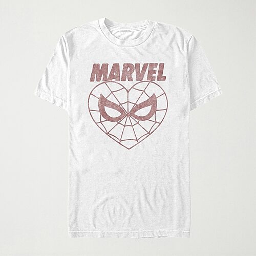 Click here for Spidey Heart Womens Juniors Crew Neck Short Sleeve... prices