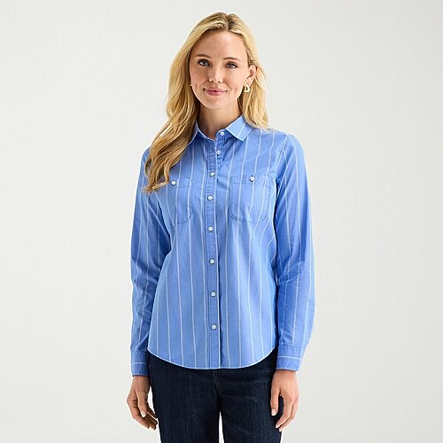 Click here for St. Johns Bay Womens Tall Cuffed Long Sleeve Regul... prices