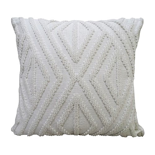 Click here for Vibhsa Out White Square Throw Pillow  One Size  Wh... prices