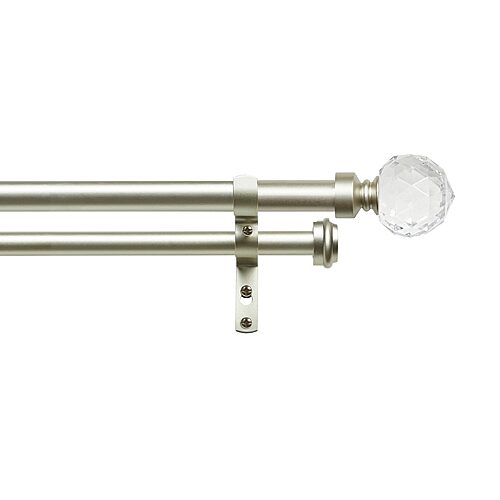 Click here for Exclusive Home Curtains Crystal Ball/Topper Double... prices