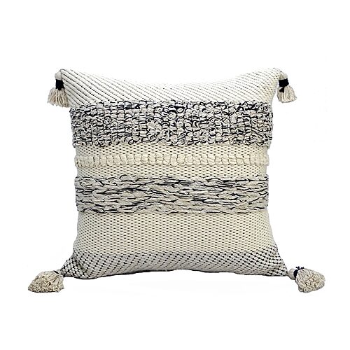 Click here for Vibhsa Modern Square Throw Pillow  One Size  Beige prices