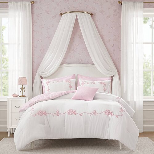 Click here for Intelligent Design Eloise Floral Bow Embroidered 6... prices