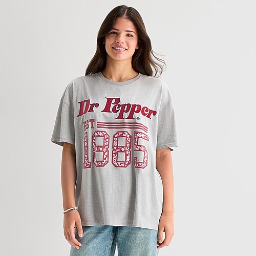 Click here for Dr Pepper Hot Tee Womens Juniors Crew Neck Short S... prices