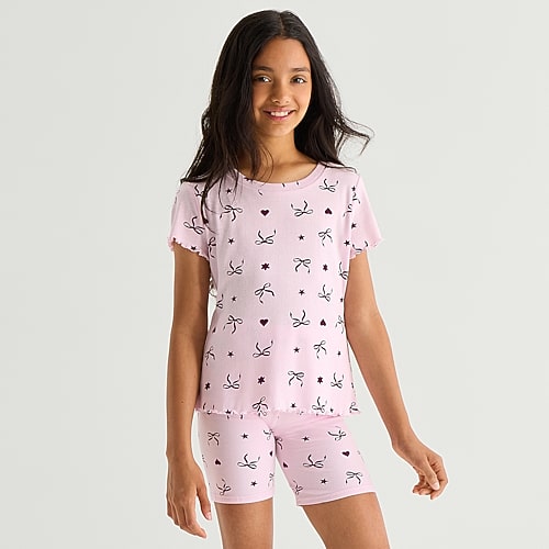 Click here for Thereabouts Little & Big Kid Girls Crew Neck Short... prices