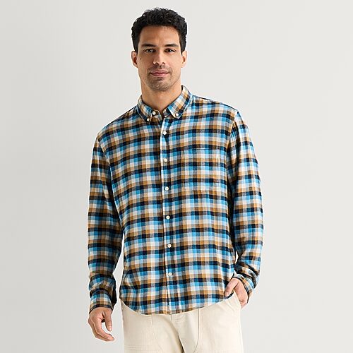 Click here for mutual weave Mens Long Sleeve Classic Fit Button-D... prices
