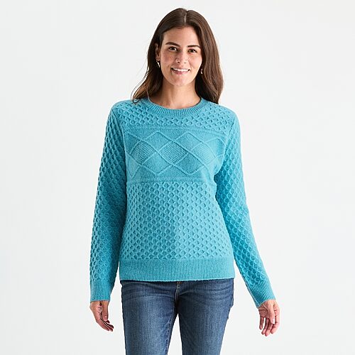 Click here for St. Johns Bay Womens Crew Neck Long Sleeve Pullove... prices