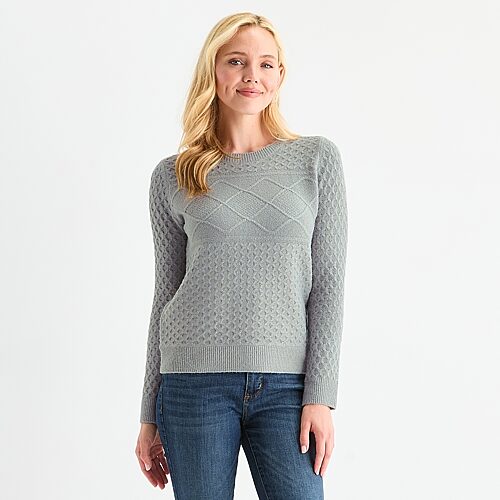 Click here for St. Johns Bay Womens Crew Neck Long Sleeve Pullove... prices