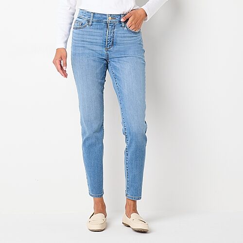 Click here for St. Johns Bay Womens Tall Mid Rise Skinny Fit Jean... prices