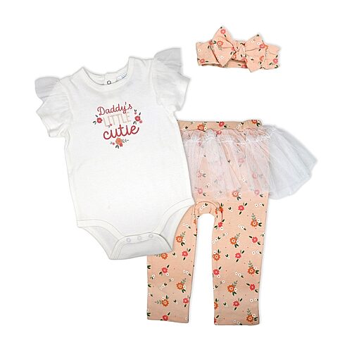 Click here for Baby Mode Baby Girls Short-Sleeve Bodysuit  Pant a... prices