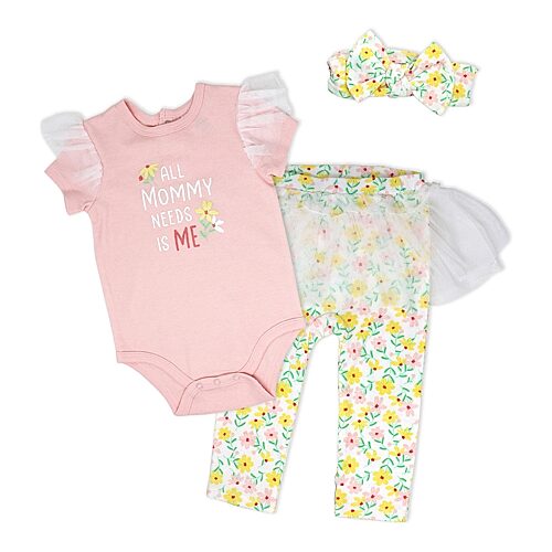 Click here for Baby Mode Baby Girls Short-Sleeve Bodysuit  Pant a... prices