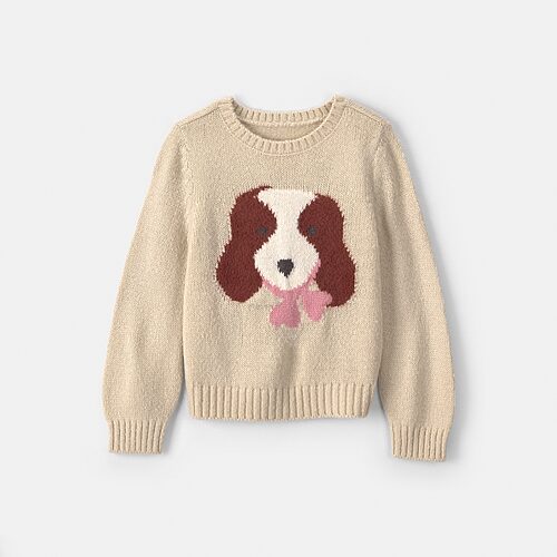 Click here for Carters Toddler Girls Puppy Crew Neck Long Sleeve... prices