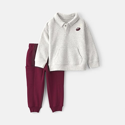 Click here for Carters Toddler Boys 2T-5T Football Fleece Henley... prices