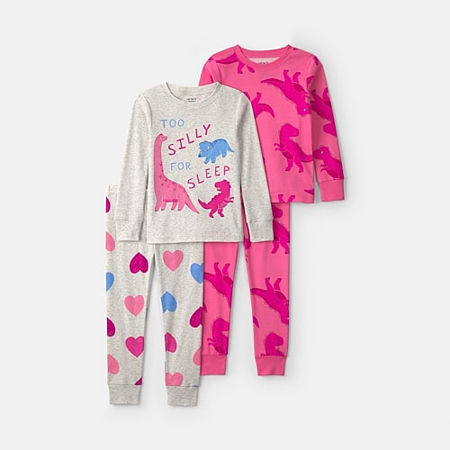Click here for Carters Toddler Girls 2T-5T Dino Heart Snug Fit Sl... prices