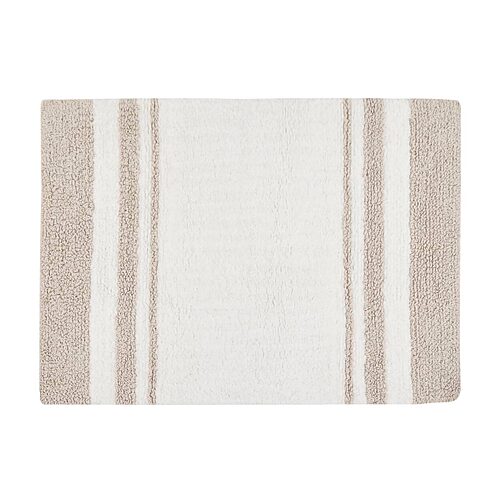 Madison Park Spa Reversible Cotton Bath Rug  24 x 72 - Taupe
