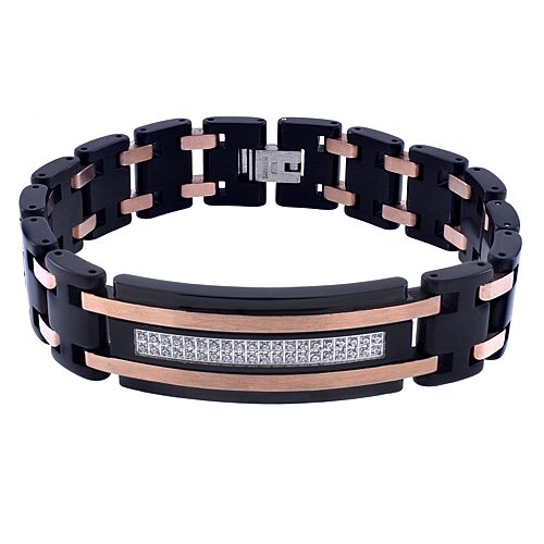 Click here for Mens Stainless Steel 8 1/2 Inch Link Bracelet  One... prices