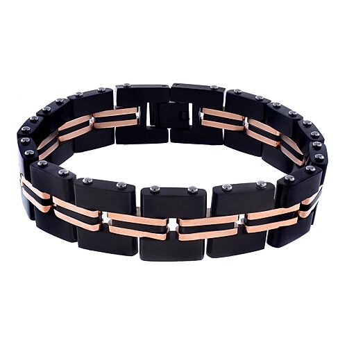 Click here for Mens Stainless Steel 8 1/2 Inch Link Bracelet  One... prices