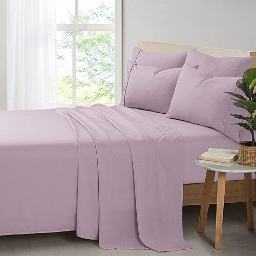 Swift Home 6pc. Lightweight Breathable Bedding Sheet Set