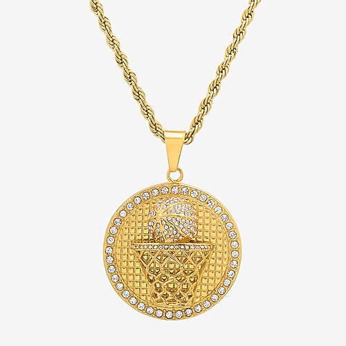 Click here for Steeltime Mens Crystal 18K Gold Over Stainless Ste... prices