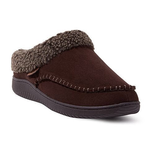 Click here for Dearfoams Mens Marshall Microsuede Moccasin Toe Cl... prices