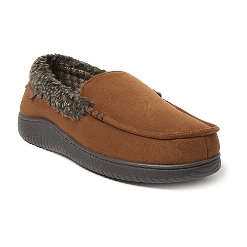 Click here for Dearfoams Mens Moccasin Slippers  Large  Brown prices