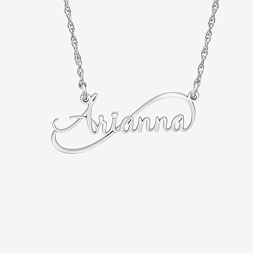 Click here for Womens Gold or Sterling Silver 18 Inch Name Neckla... prices