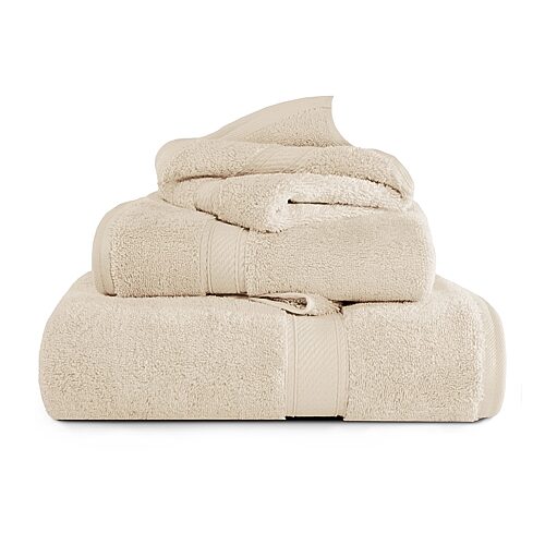 Click here for Superior 100 Egyptian Cotton 3-Pc Towel Set - Crea... prices