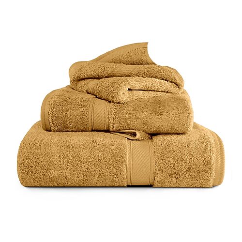 Click here for Superior 100 Egyptian Cotton 3-Pc Towel Set - Gold prices