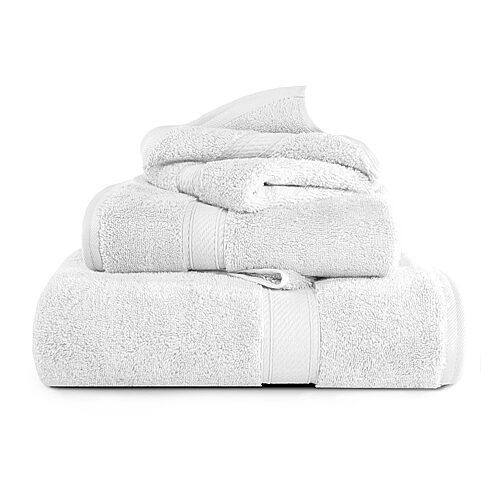 Click here for Superior 100 Egyptian Cotton 3-Pc Towel Set - Whit... prices