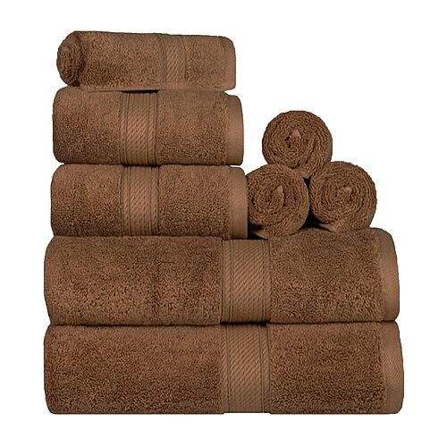 Click here for Superior Egyptian Cotton 8-Pc. Towel Set - Chocola... prices